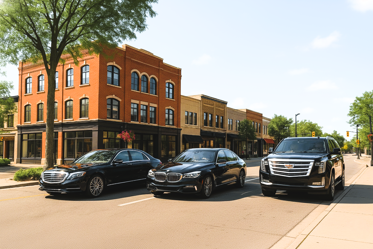 Luxury Chauffeured Black Car Limo Service in Oakville
